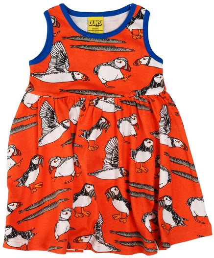Duns Puffins Red sleeveless twirly dress – Kids Corner Berlin
